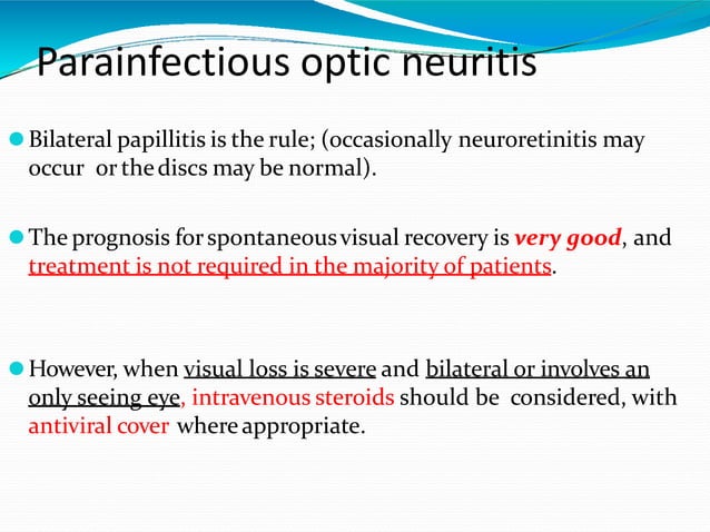 optic neuritis ppt presentation by Dr Usman | PPTX
