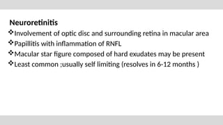 OPTIC NEURITIS AND PAPILEDEMA | PPTX