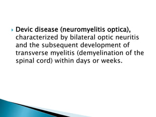 Optic neuritis & optic atrophy | PPTX