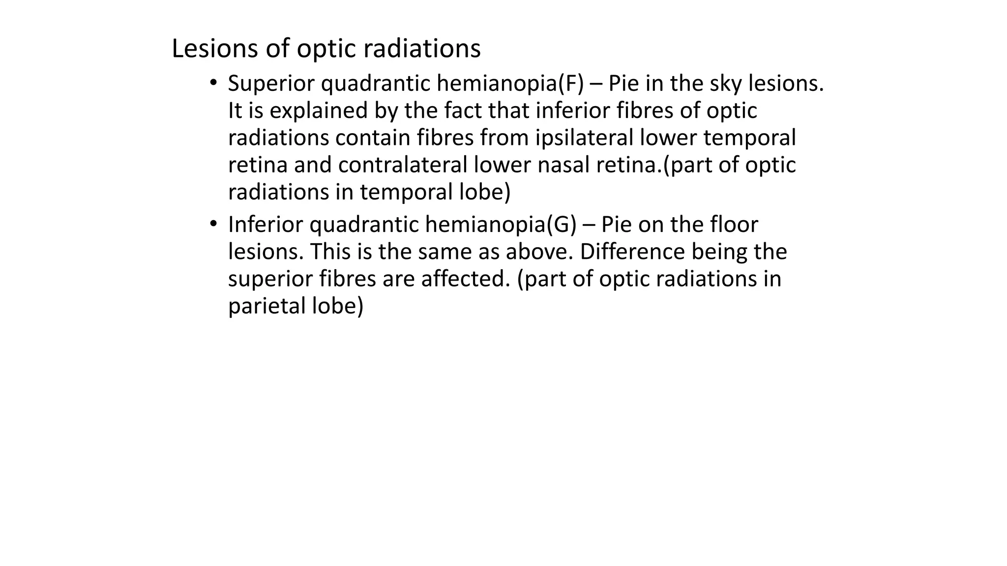 Optic pathway and lesions | PPTX