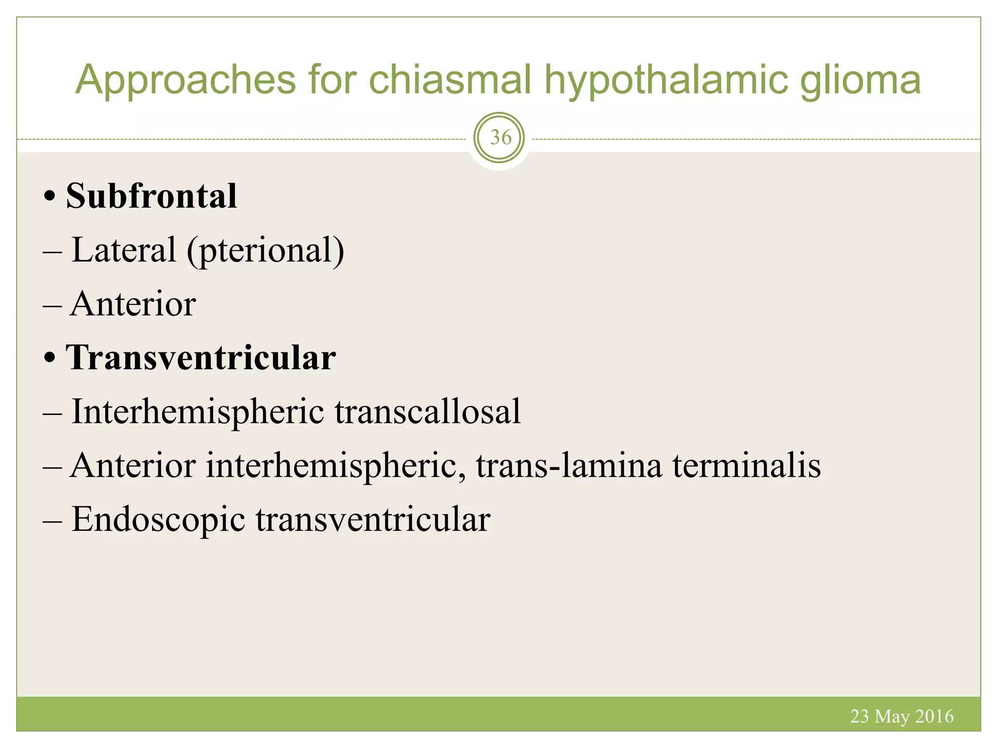 Optic pathway glioma | PPTX
