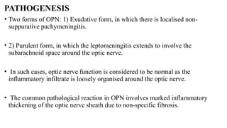 optic perineuritis.pptx in detailed explanation | PPTX
