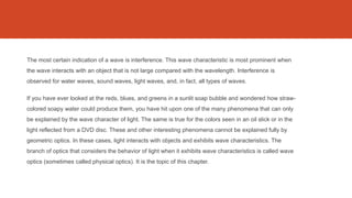Interface of Light and Diffraction of Light | PPT