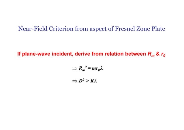 optics-diffraction --fraunhofer and fresnel diffraction | PDF