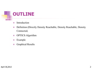 Optics ordering points to identify the clustering structure | PDF