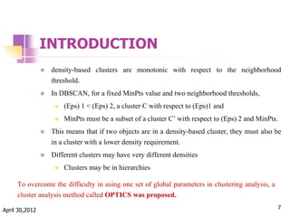 Optics ordering points to identify the clustering structure | PDF