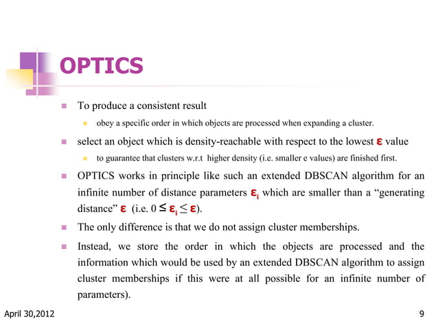 Optics ordering points to identify the clustering structure | PDF