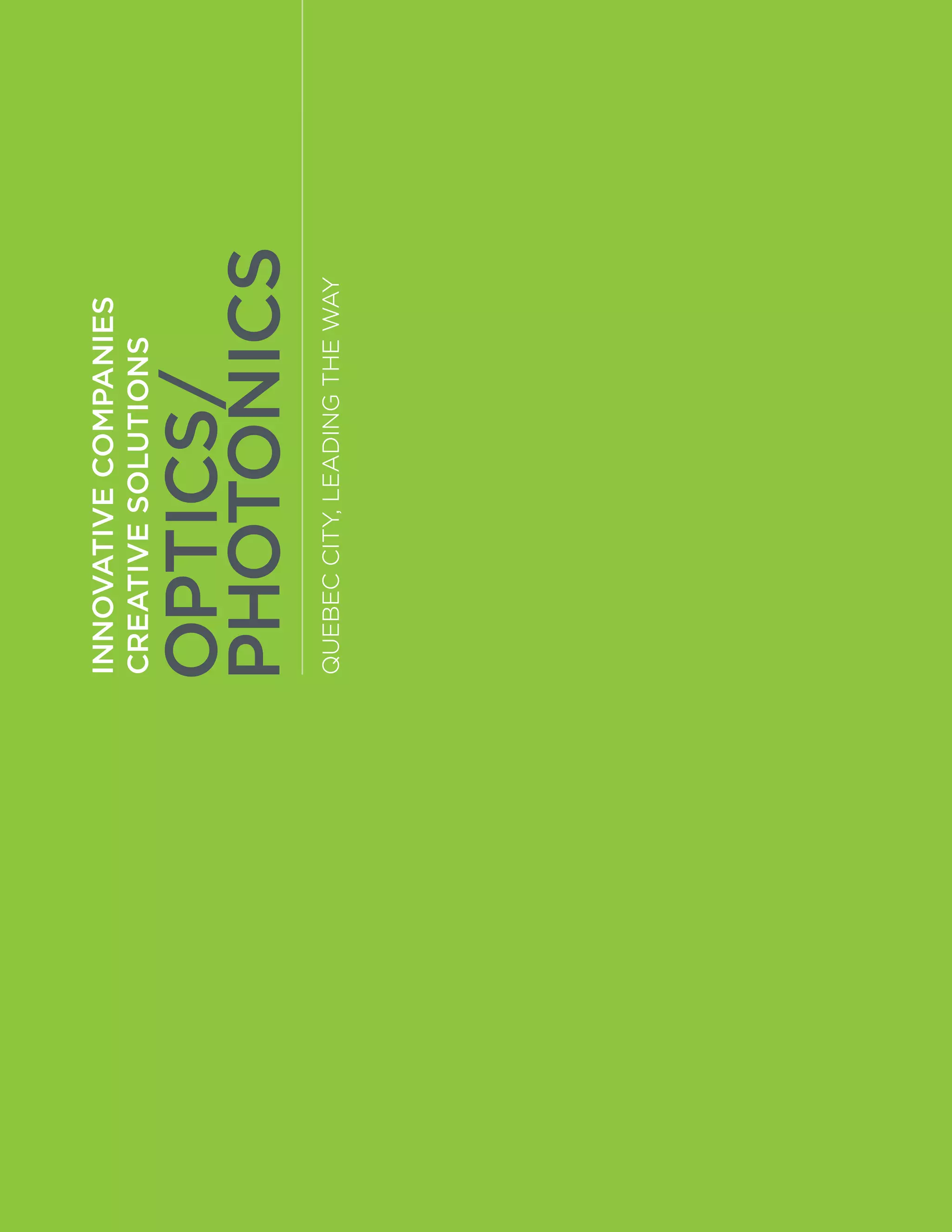 Optics/Photonics Brochure | PDF