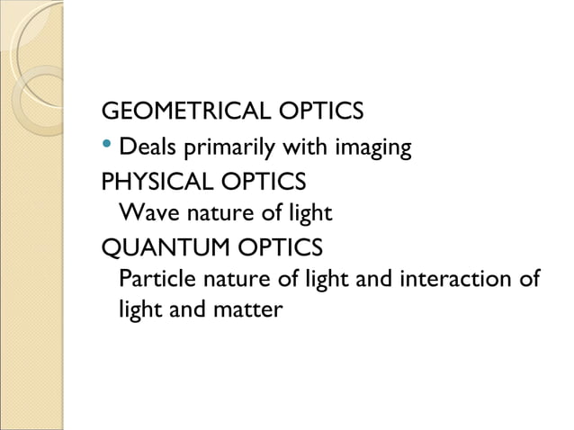 geometrical Optics | PPT