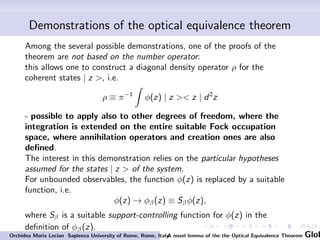 A novel lemma of the Optical Equivalence Theorem | PPT