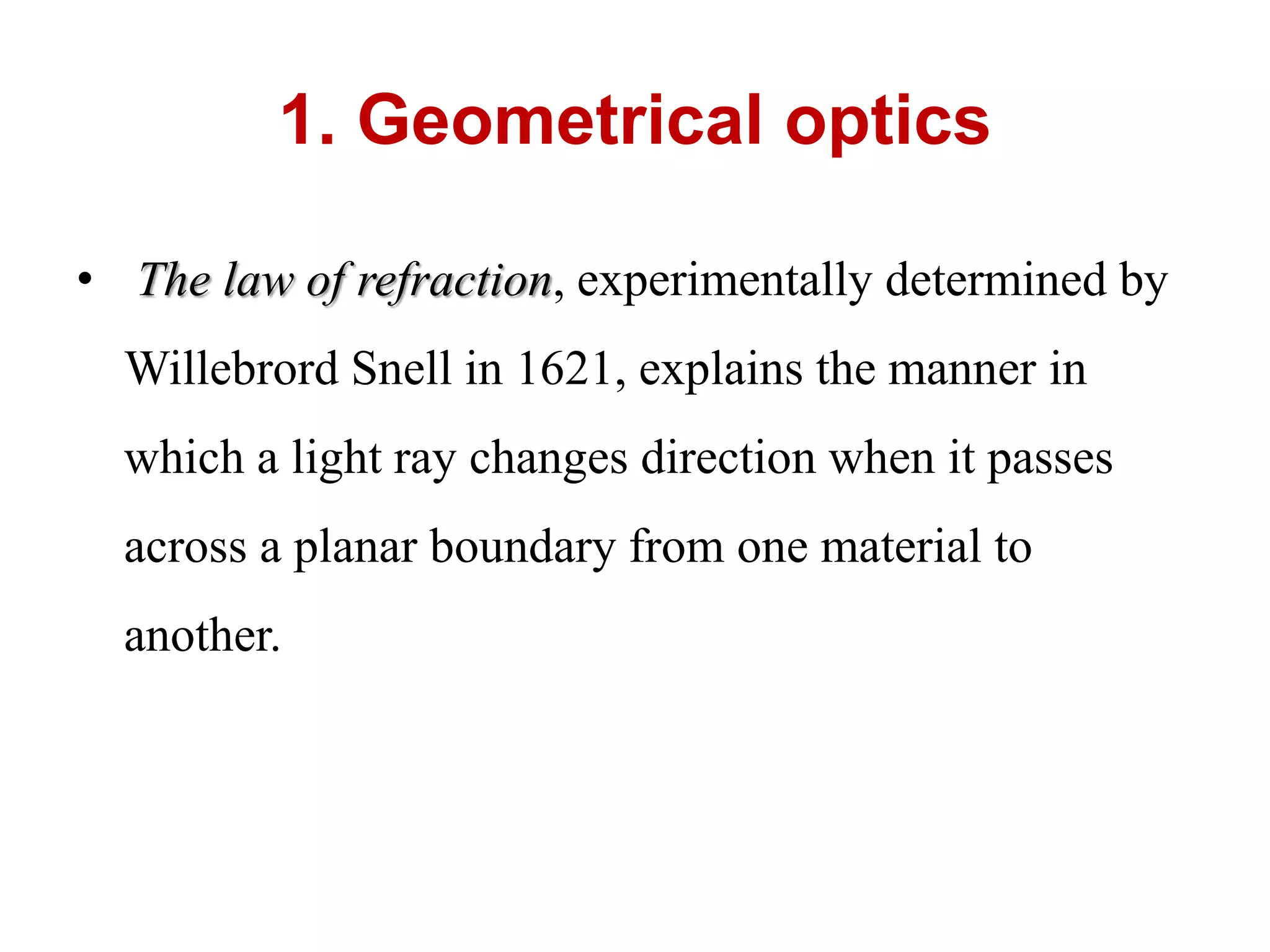 Optics basics concepts | PPTX