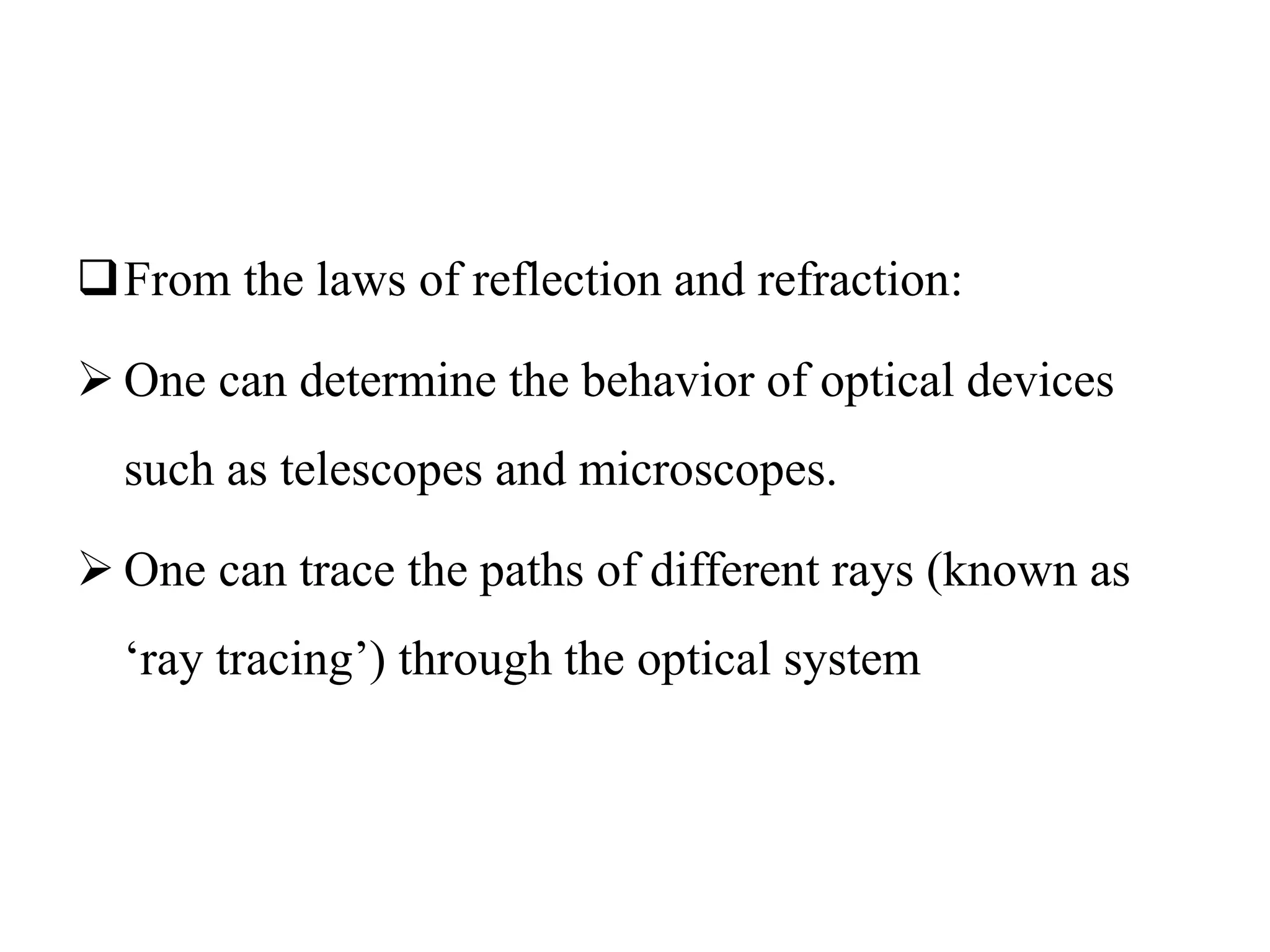 Optics basics concepts | PPTX