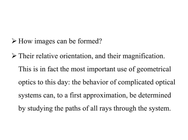 Optics basics concepts | PPTX | 3-D Graphics | Computer Software and ...