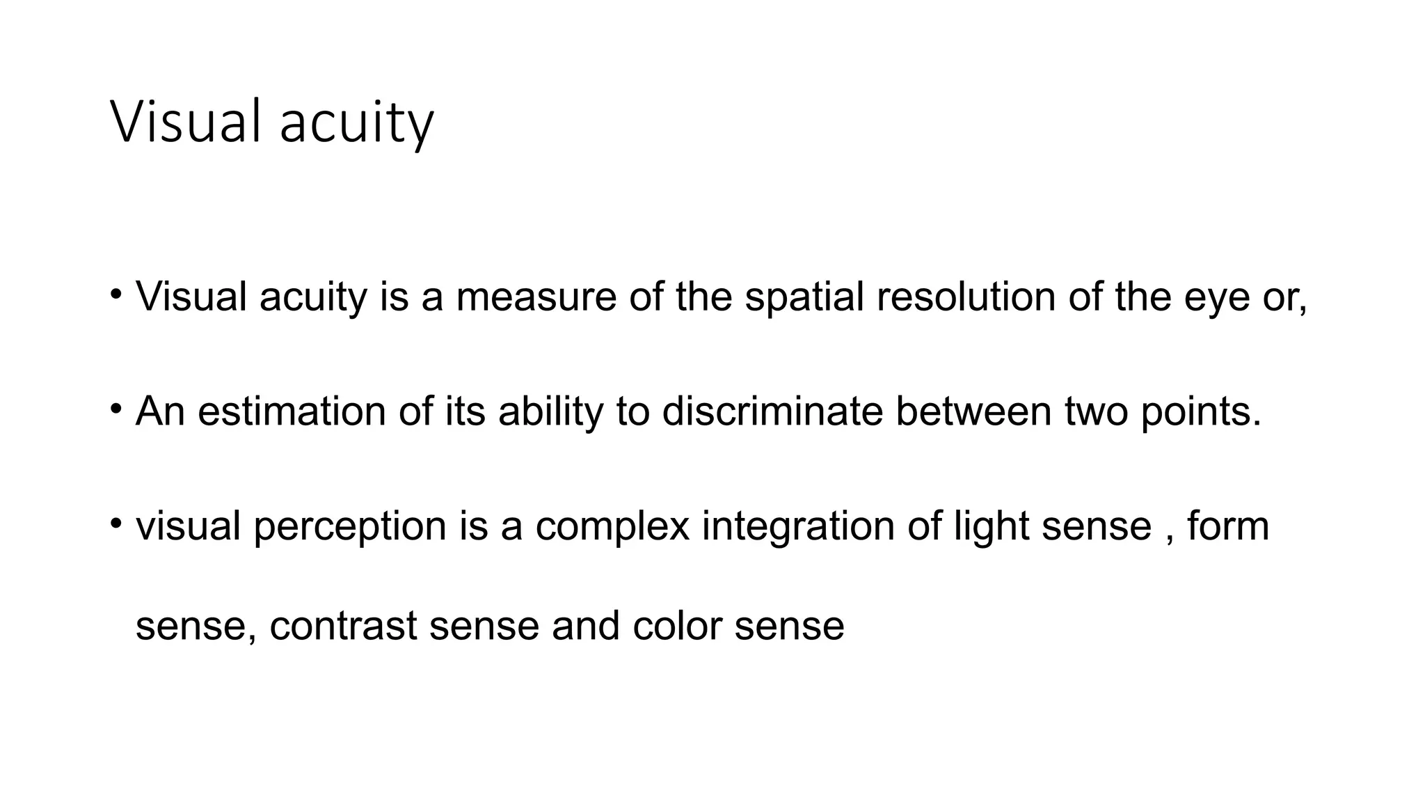 Optics course Visual Acuity.pptx................ | PPTX