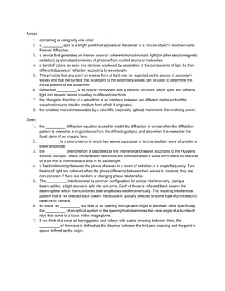 Physics 101 LO4 - Light Waves | PDF