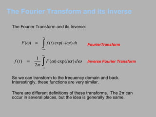 Optics Fourier Transform I | PPT