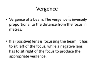 Optics for ophthalmic residents | PPTX
