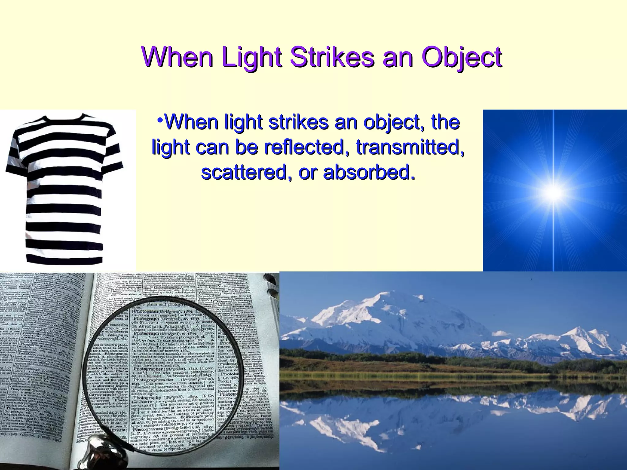 Optics mirrors & lenses | PPT