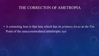 OPTICS OF CONTACT LENSES | PPTX | 3-D Graphics | Computer Software and ...