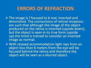 Optics of eyes | PPTX