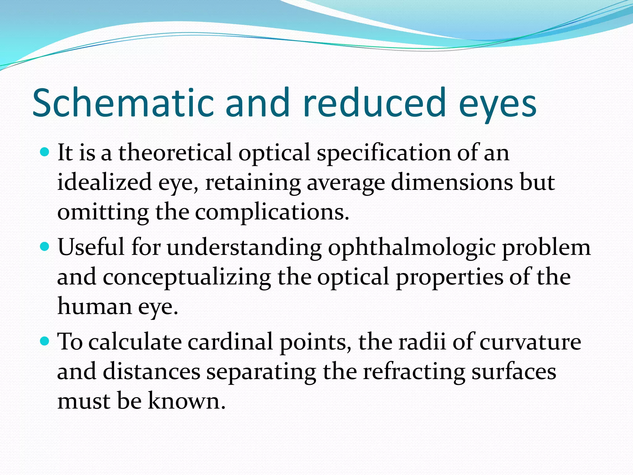 Optics of human eye & refractive errors | PPTX