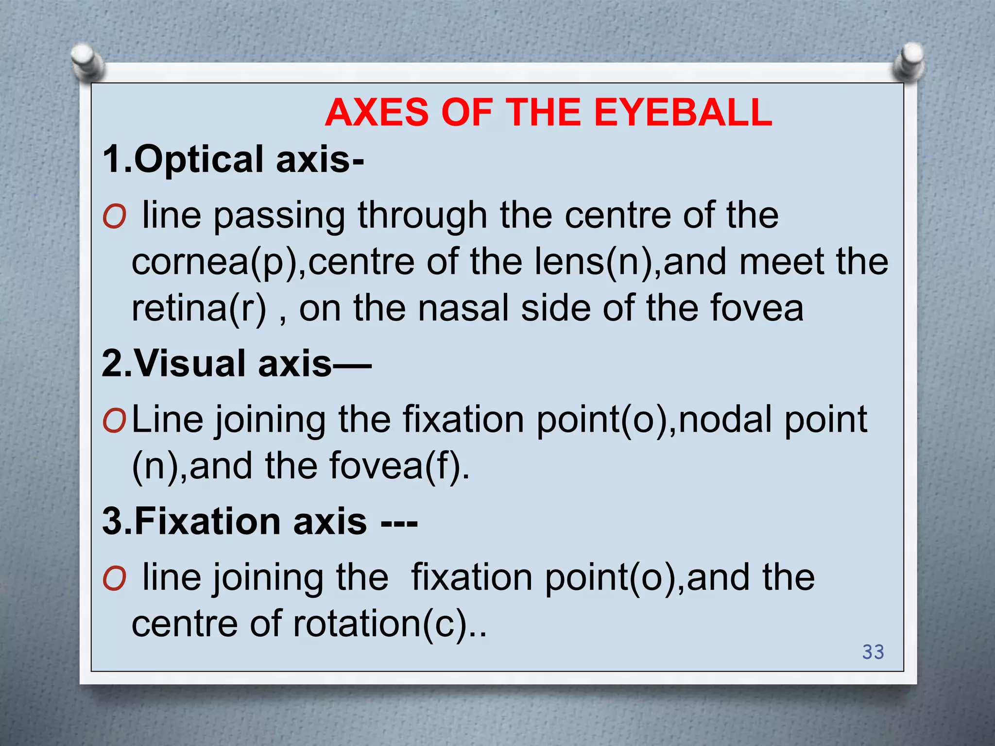 Optics of ocular structure | PPTX