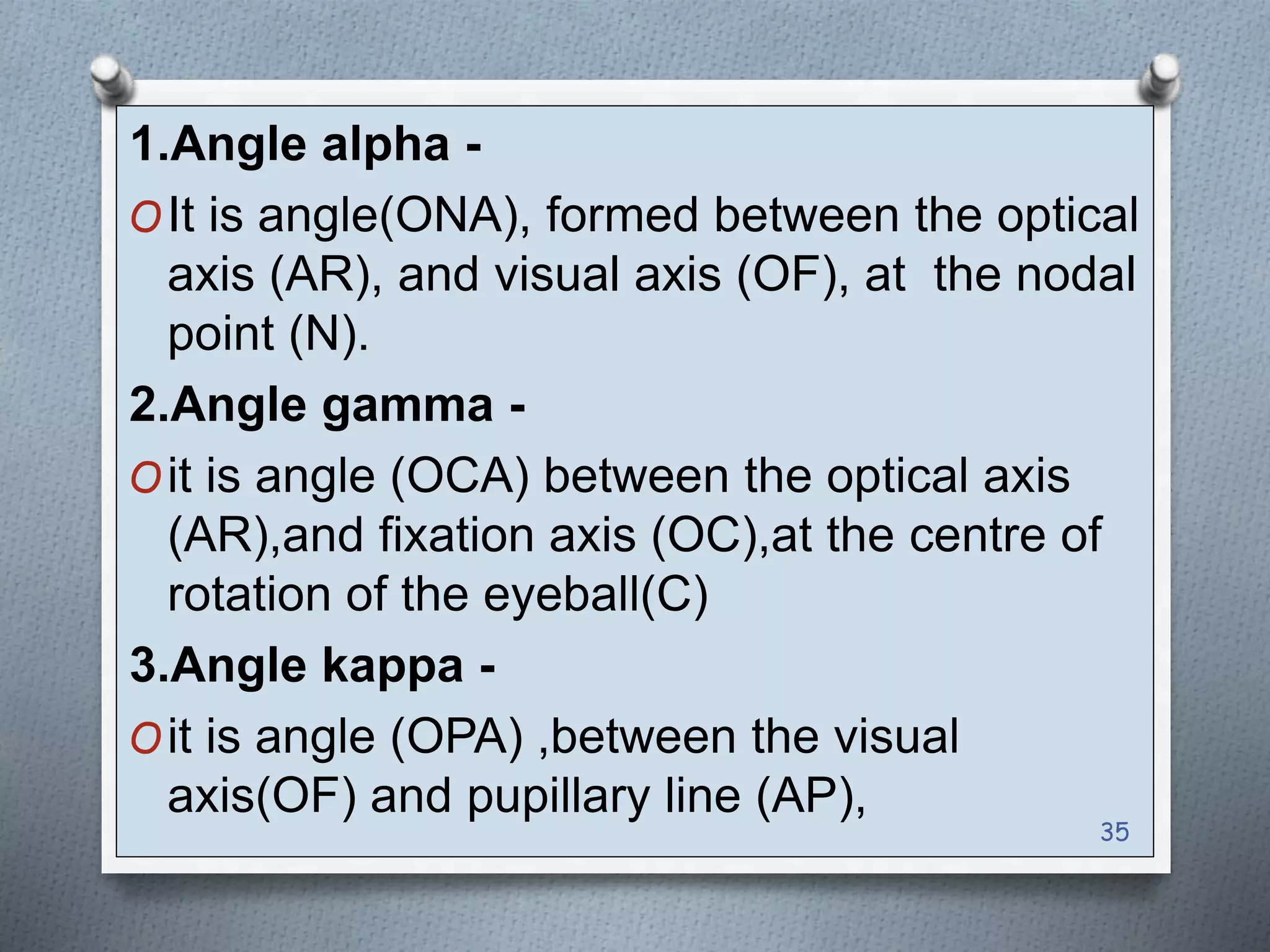 Optics of ocular structure | PPTX