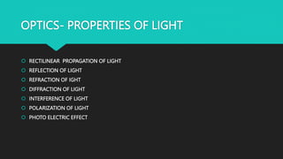 OPTICS – PROPERTIES OF LIGHT.pptx