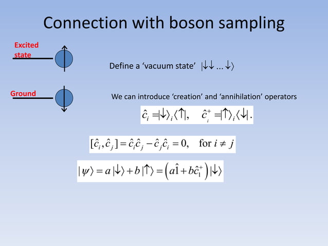 What is the point of Boson sampling? | PPT
