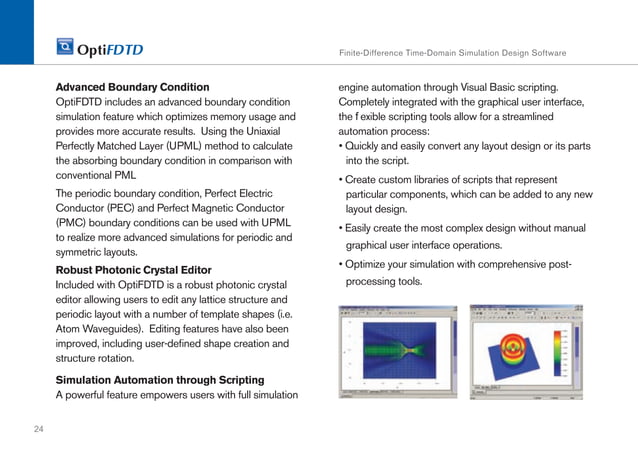 OptiFDTD manual | PDF