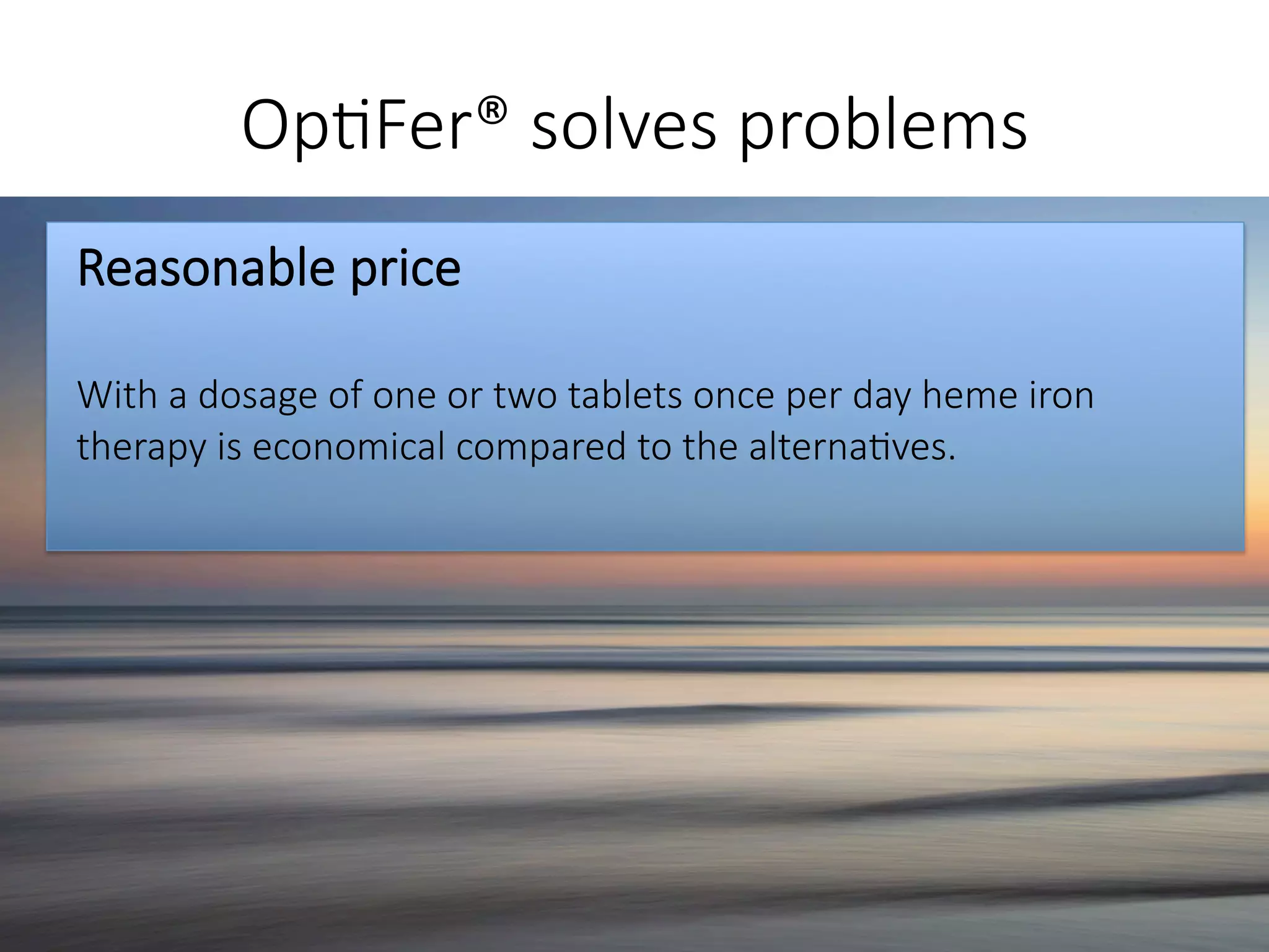 OptiFer® solves problems | PPT