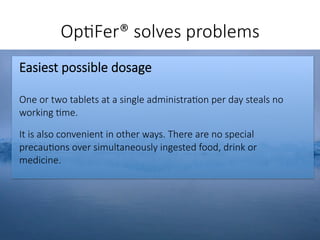 OptiFer® solves problems | PPT