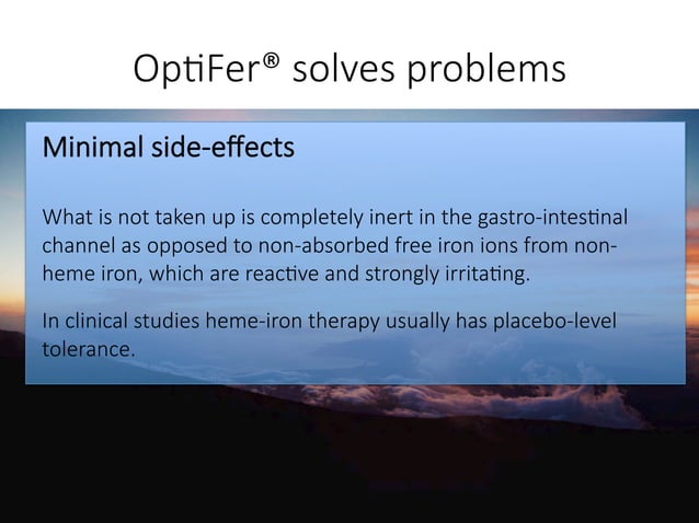 OptiFer® solves problems | PPT