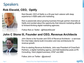 Optify: how to price your digital marketing services | PDF