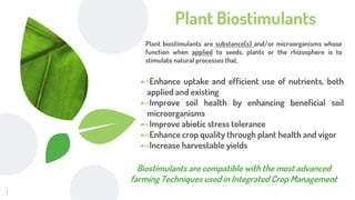 Presentation about Plant growth Stimulan | PPTX