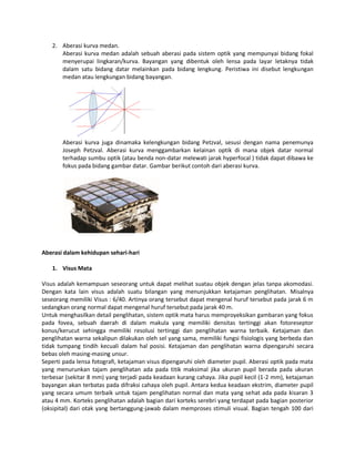 Refraksi Oleh Permukaan Lengkung dan Lensa | PDF