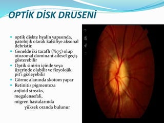 Optik disk konjenital anomalileri | PPTX