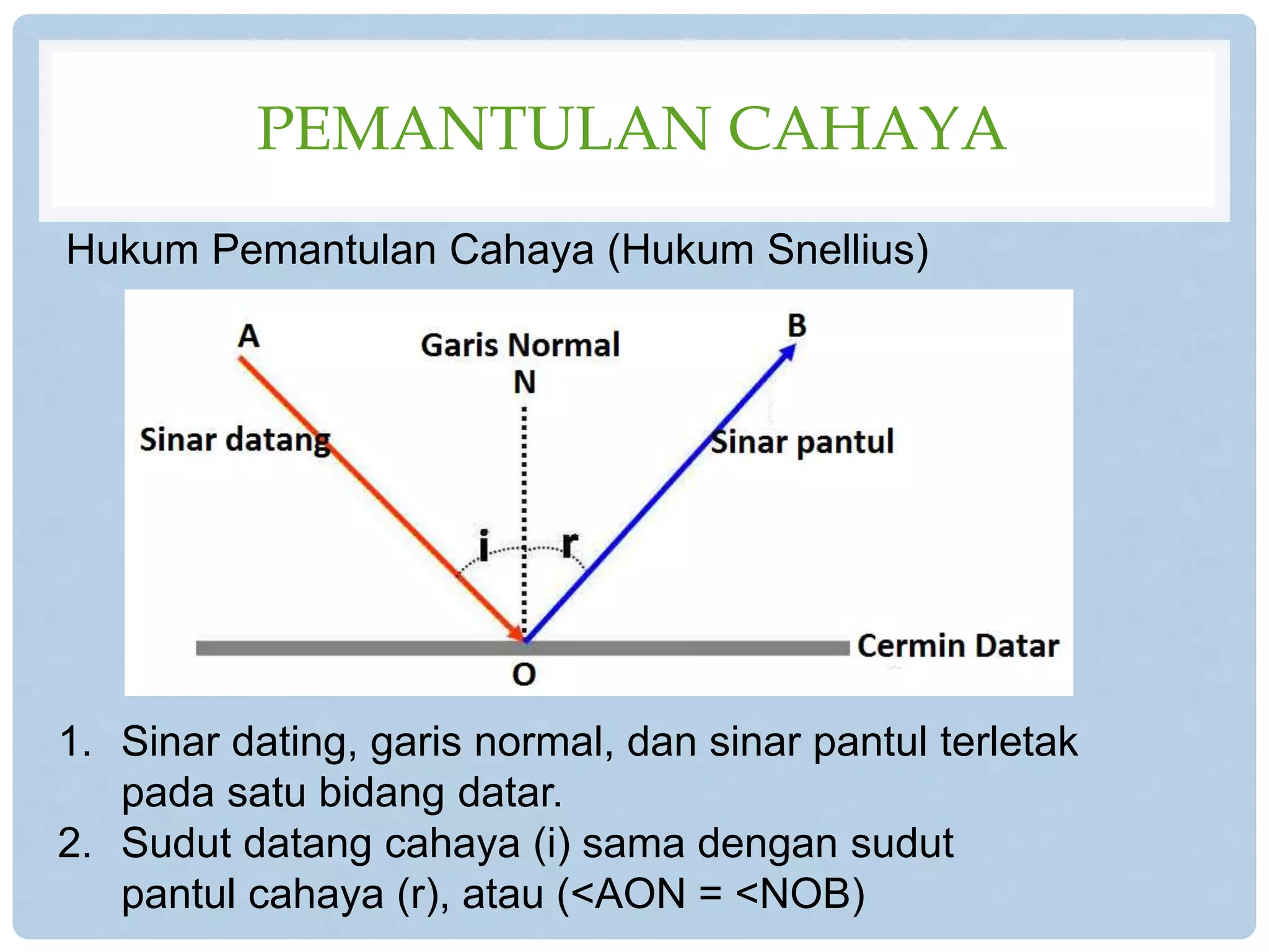 Optik fisis dan geometri | PPTX