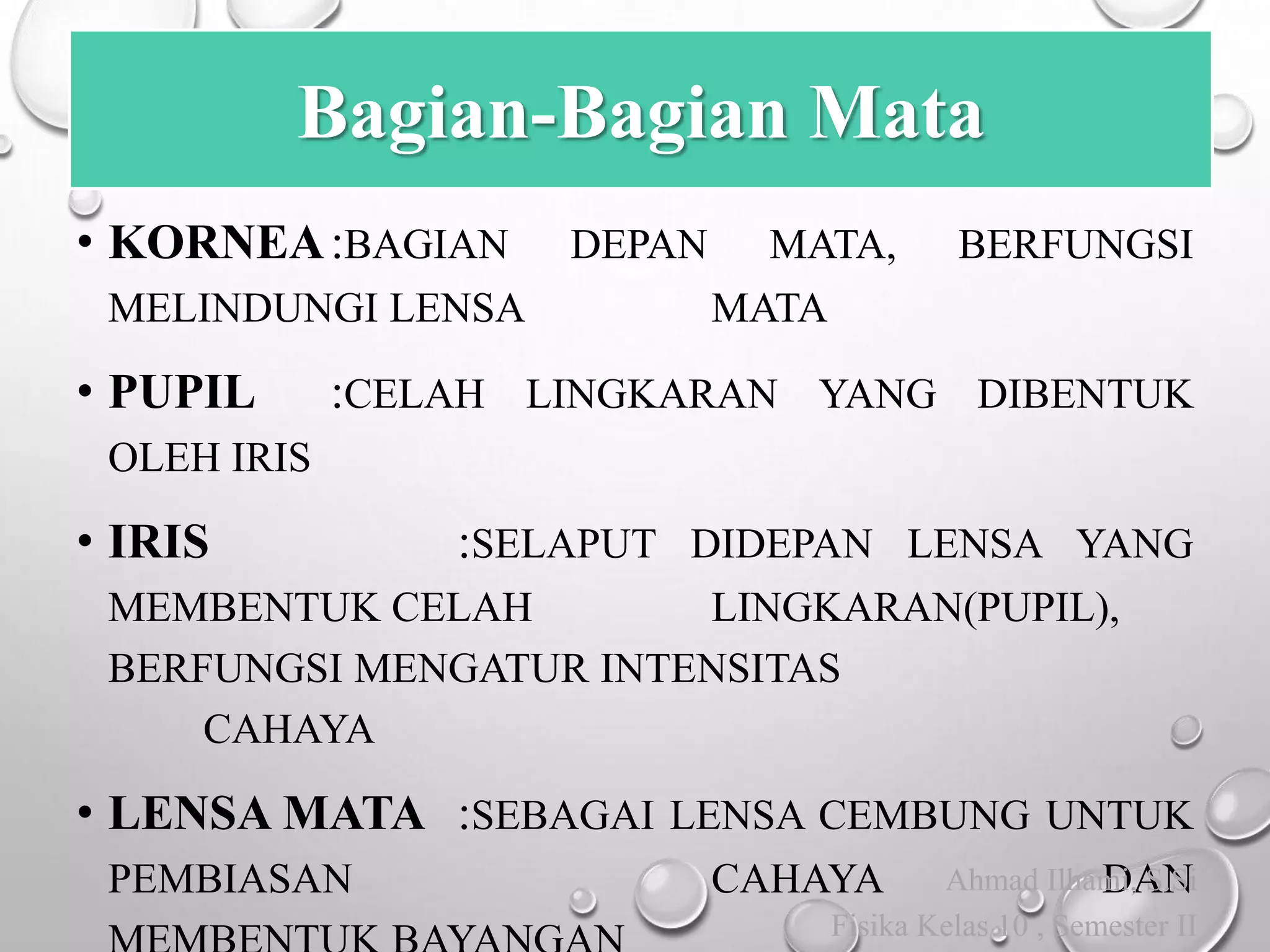 Optik Geometri Fisika X semester 2 | PPTX