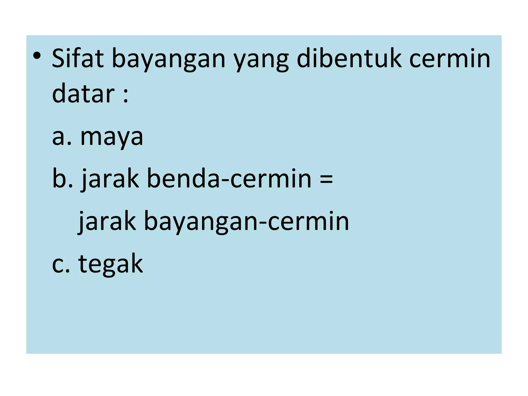 Optik geometri | PPT