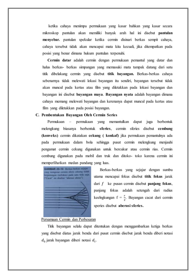 Optik geometri | DOCX