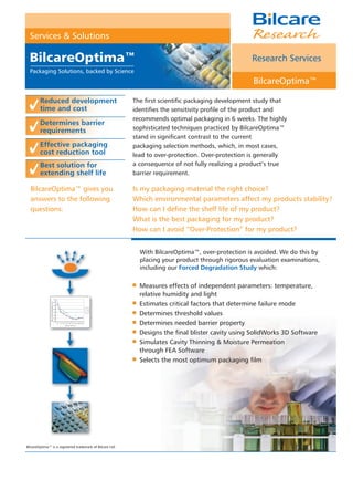 Bilcare Optima a4 en 01 2012 | PDF