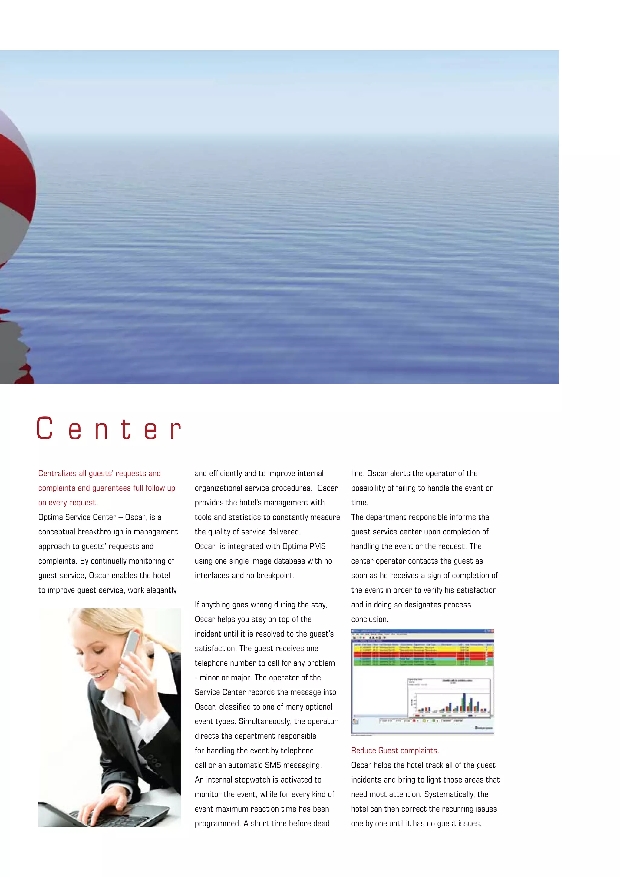 Optima Hotel Mgmt Solutions PMS, POS, GOC, all you need! | PDF