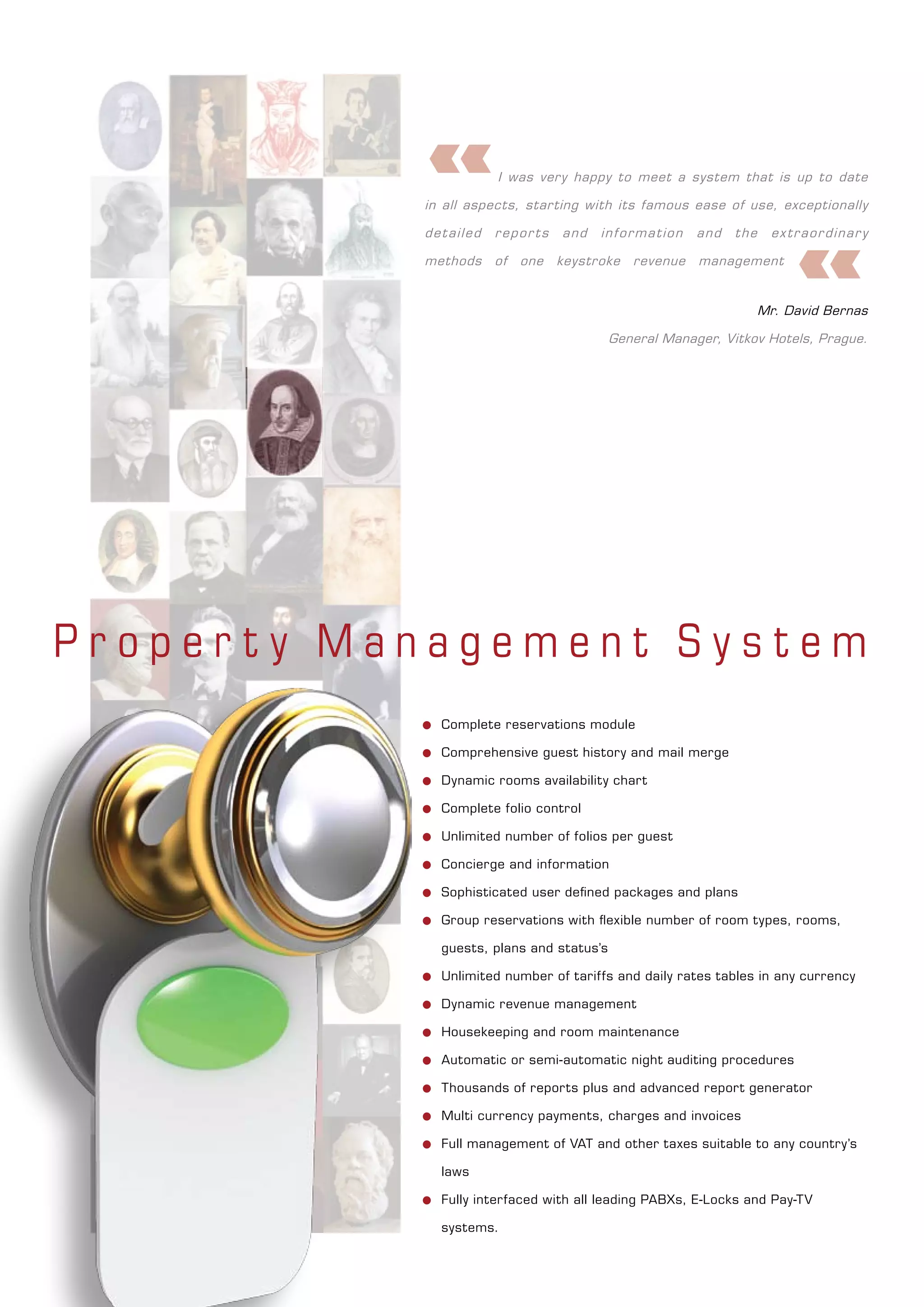 Optima Hotel Mgmt Solutions PMS, POS, GOC, all you need! | PDF