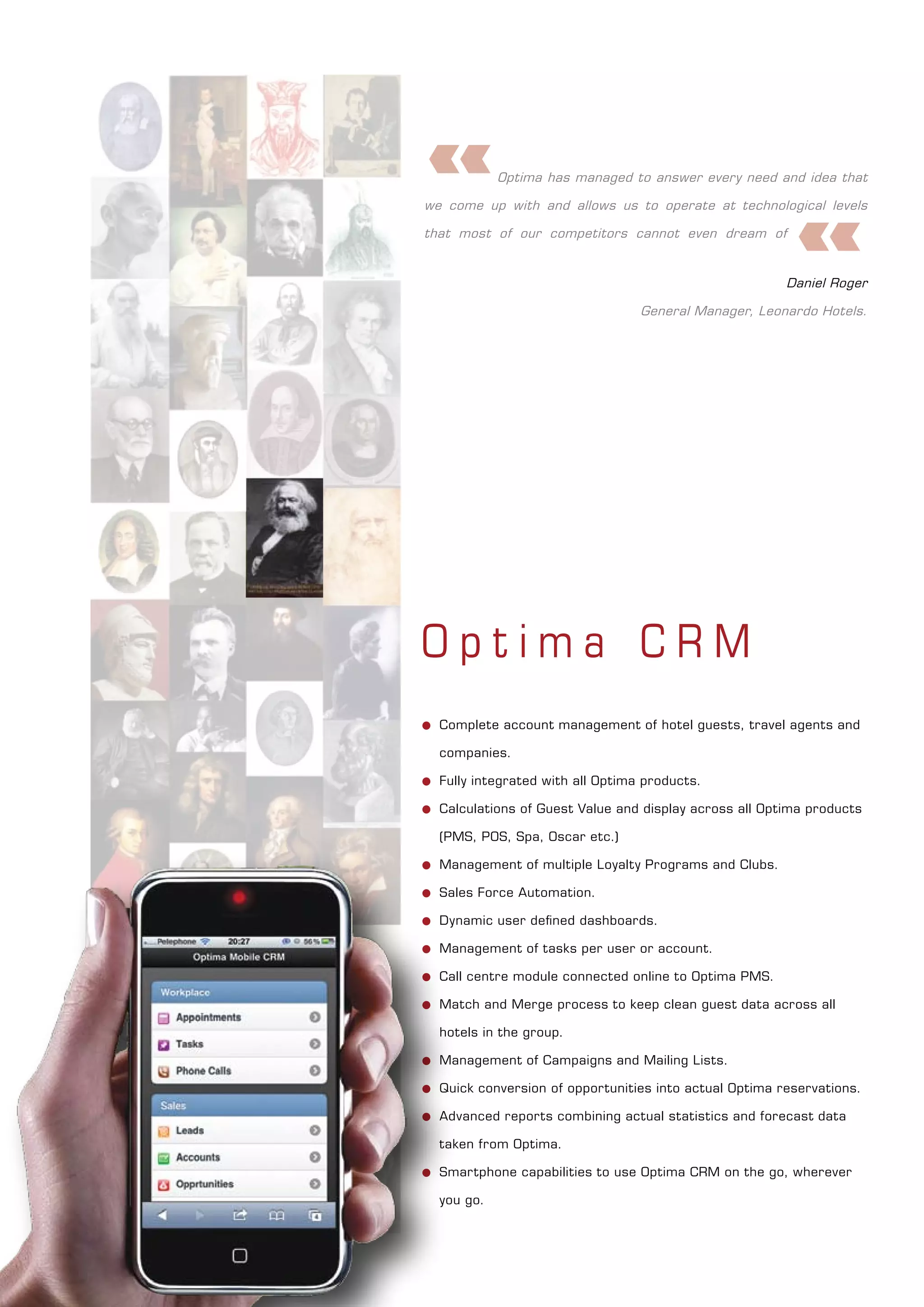 Optima Hotel Mgmt Solutions PMS, POS, GOC, all you need! | PDF