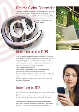 Optima Hotel Mgmt Solutions PMS, POS, GOC, all you need! | PDF