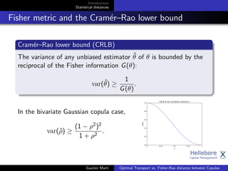 Optimal Transport vs. Fisher-Rao distance between Copulas | PDF | Physics | Science