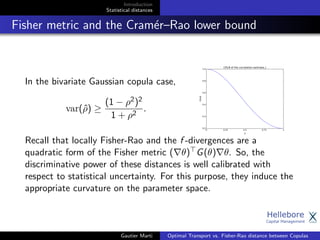 Optimal Transport vs. Fisher-Rao distance between Copulas | PDF | Physics | Science