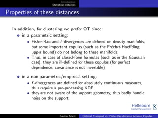 Optimal Transport vs. Fisher-Rao distance between Copulas | PDF | Physics | Science