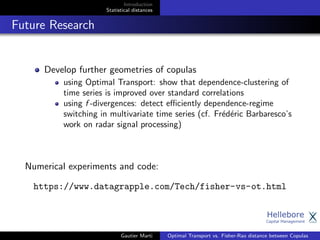 Optimal Transport vs. Fisher-Rao distance between Copulas | PDF | Physics | Science
